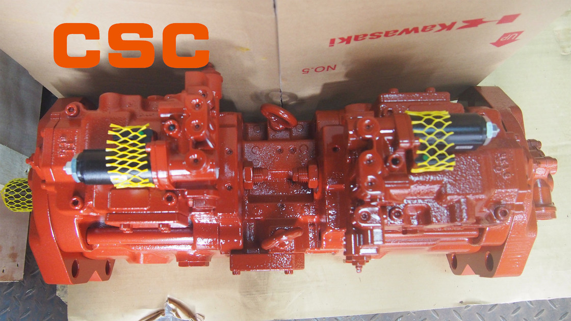 Excavator Kawasaki kpm hydraulic pump K3V140 Series 14821635 Red Color
